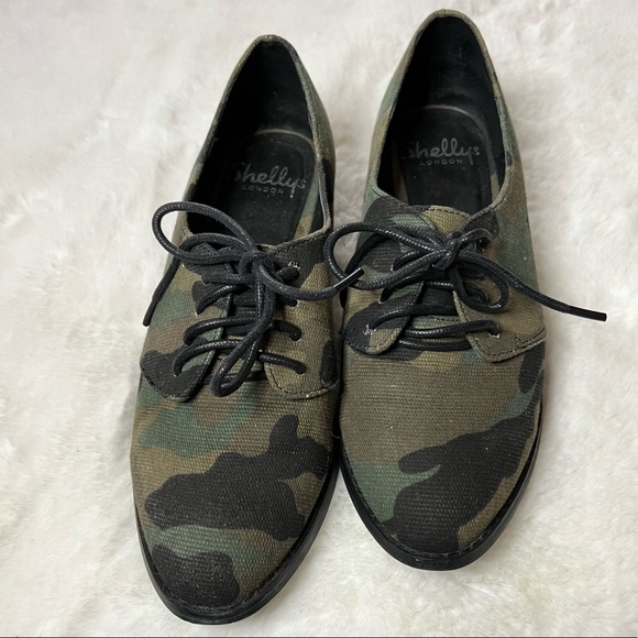 shelly London | Shoes | Shelly London Camo Heel Tie Up Shoes | Poshmark
